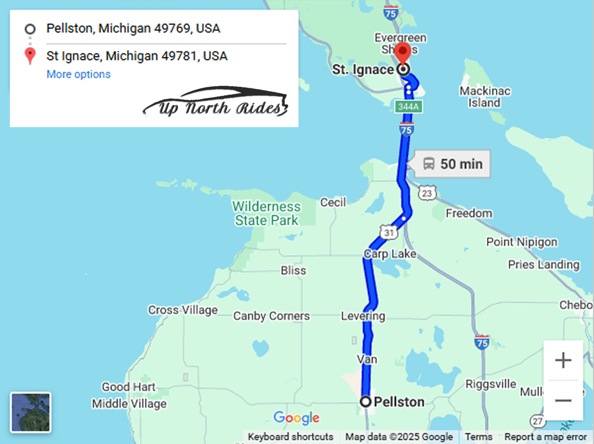 Pellston to St Ignace - Private & Luxury Rides